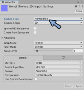 Unity Normal Map settingsエラーの対処法 | しぐにゃもブログ