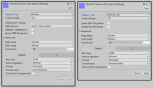 Unity Normal Map settingsエラーの対処法 | しぐにゃもブログ