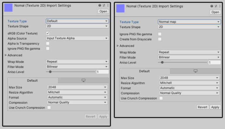 Unity Normal Map settingsエラーの対処法 | しぐにゃもブログ