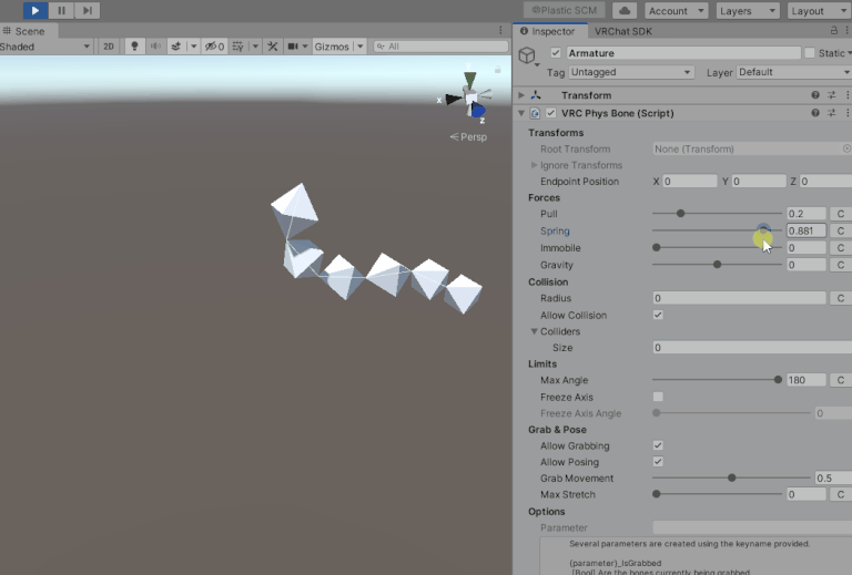 【VRChat】PhysBoneの設定方法・Componentについて | しぐにゃもブログ