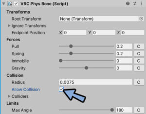 【VRChat】PhysBoneの設定方法・Componentについて | しぐにゃもブログ