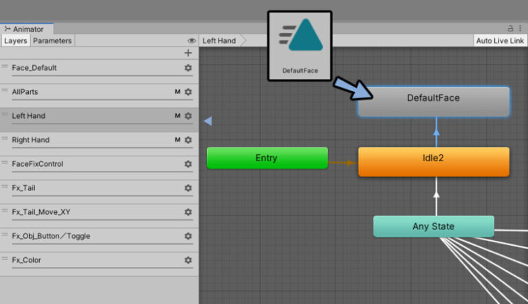 【VRChat】ハンドサインで表情を変える方法（Gesture+Fx） | しぐにゃもブログ