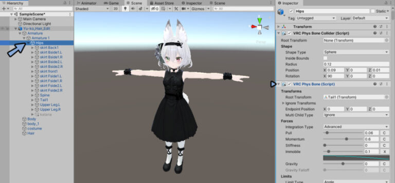 【VRChat】SKDを更新してPhysBone対応させる方法 | しぐにゃもブログ