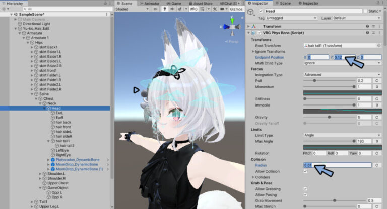 【VRChat】PhysBone自動変換が上手く行かない時の対処法 | しぐにゃもブログ