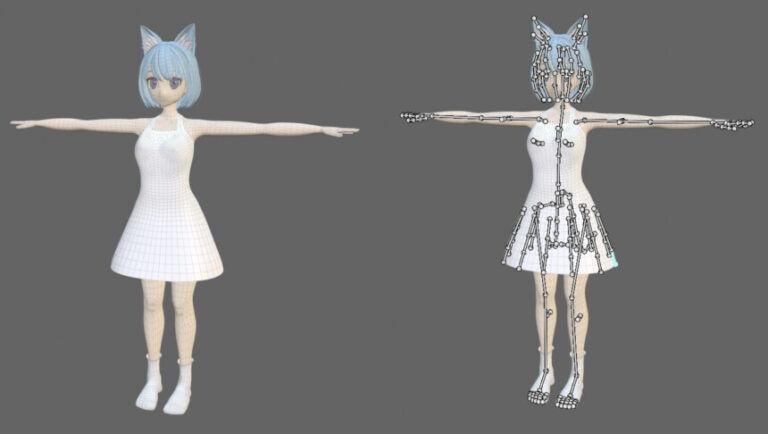 【VRChat】Phys Boneでスカートの突き抜け対策をする方法【3Dキャラモデル制作21】 | しぐにゃもブログ