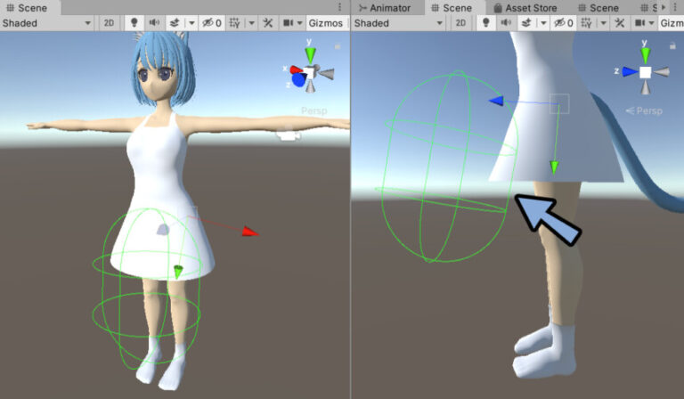 【VRChat】Phys Boneでスカートの突き抜け対策をする方法【3Dキャラモデル制作21】 | しぐにゃもブログ