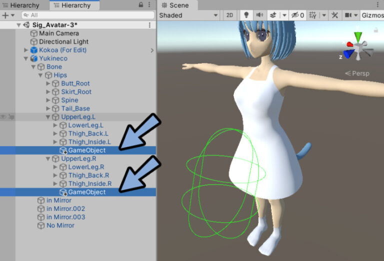 【VRChat】Phys Boneでスカートの突き抜け対策をする方法【3Dキャラモデル制作21】 | しぐにゃもブログ