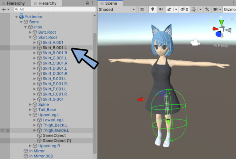 【VRChat】Phys Boneでスカートの突き抜け対策をする方法【3Dキャラモデル制作21】 | しぐにゃもブログ