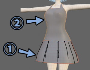 【VRChat】Phys Boneでスカートの突き抜け対策をする方法【3Dキャラモデル制作21】 | しぐにゃもブログ