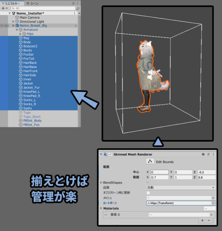 【Unity】Bounds範囲をモデルより一回り大きくする理由 | しぐにゃもブログ